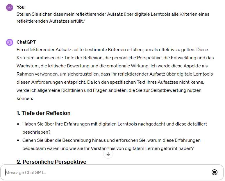 Wie man KI Tools Verwendet um Reflektierende Aufsätze zu Schreiben?
