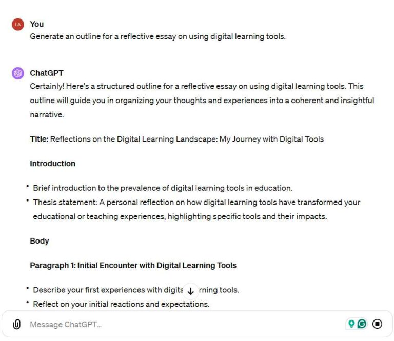 How to Use AI Tools to write Reflective Essays