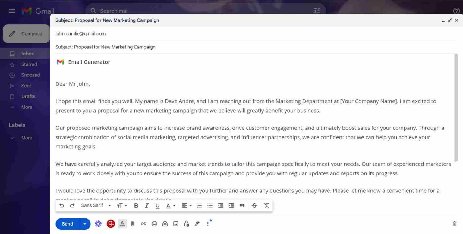 How to Use AI Email Generator to Send Email to Customers
