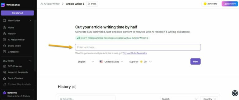 How to Generate SEO-Friendly Blog Posts with Writesonic AI