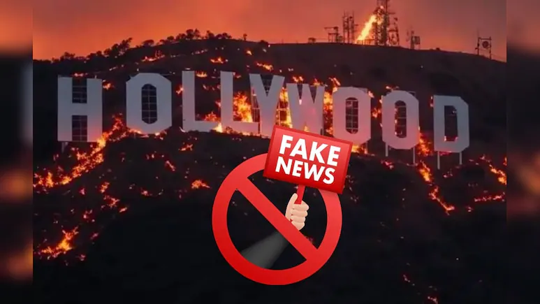 AI-Generated Images of Hollywood Sign on Fire Go Viral Amid LA ...